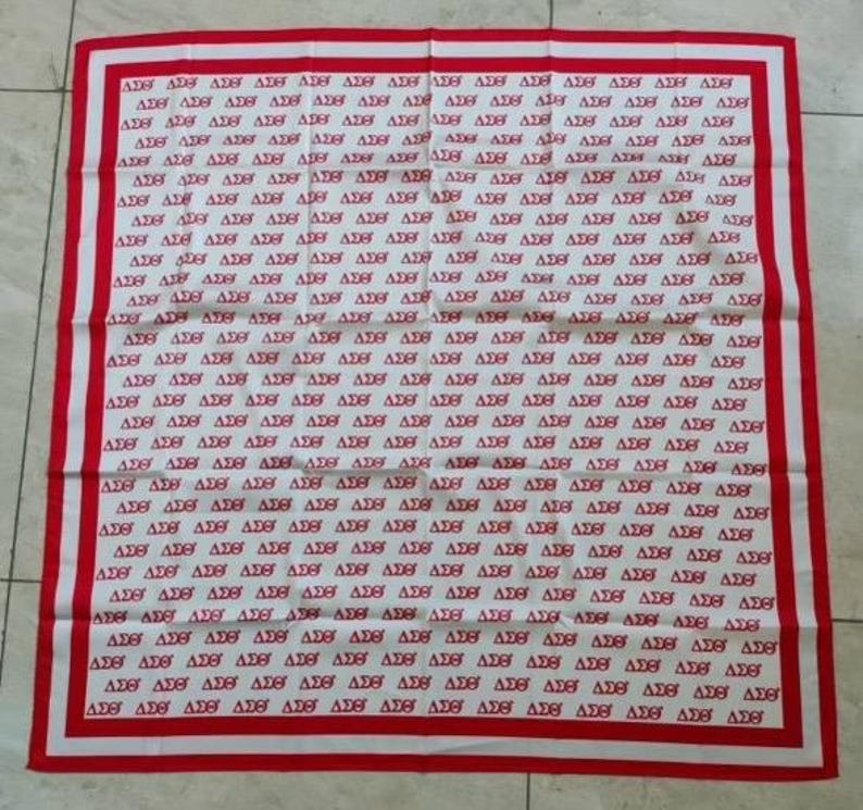 Delta Sigma Theta Silk Fashion Scarf - Sale Ends Sunday! - Etsy