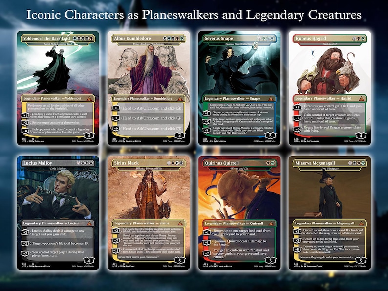 Harry Potter MTG Proxy Commander Deck - Etsy