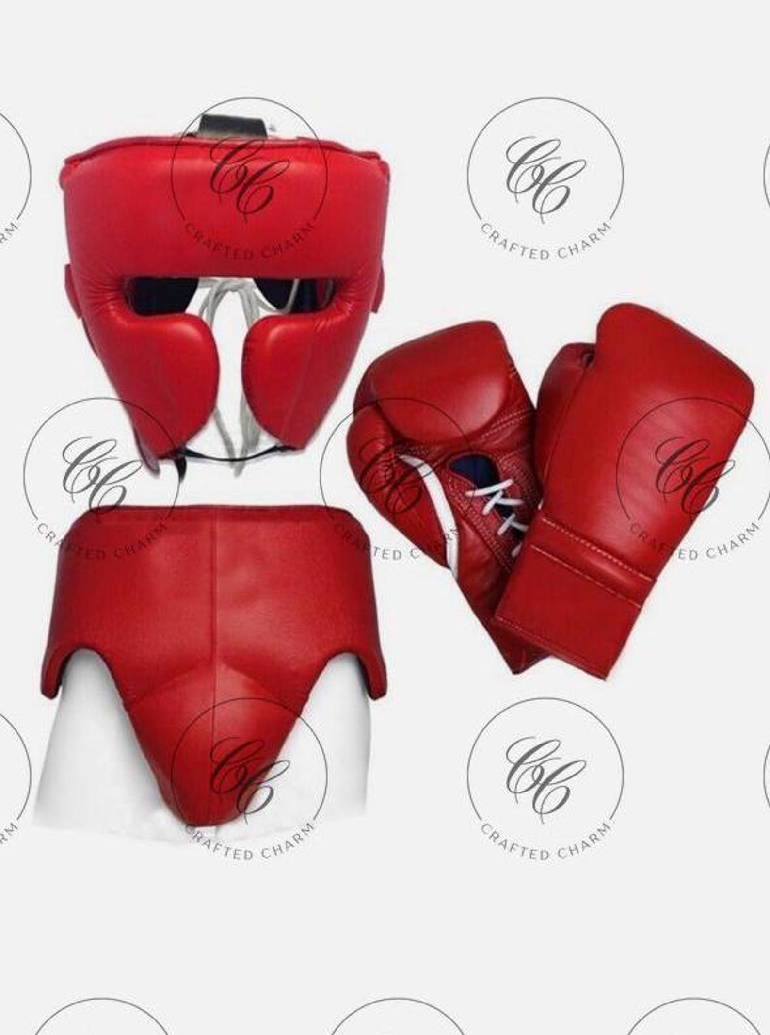 Personalised Boxing Gloves Set, Head Guard and Groin Guard, Christmas ...