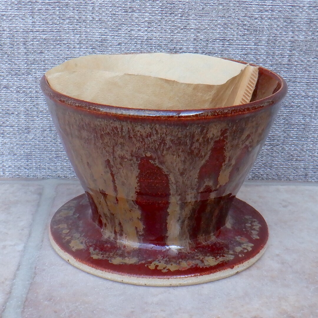 Coffee Filter Holder Dripper Pour Over Hand Thrown Stoneware Handmade ...