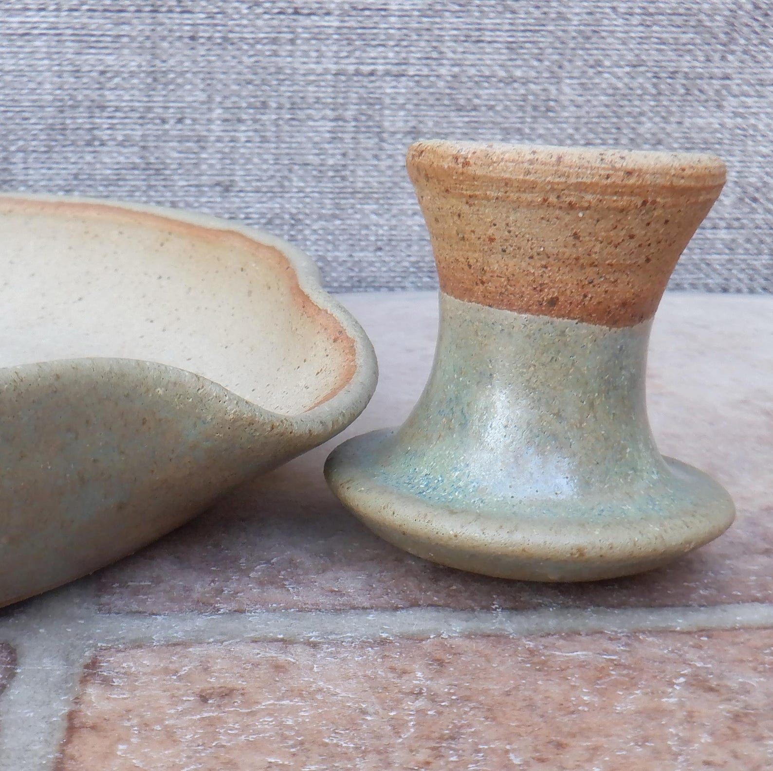 Pestle and Mortar Spice Grinder Herb Stoneware Pottery Ceramic Hand Thrown Handmade Wheelthrown ...