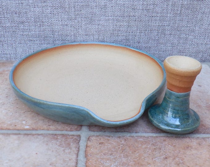 Pestle and Mortar, Spice and Herb Grinder Stoneware Hand Thrown Pottery Ceramic Handmade ...