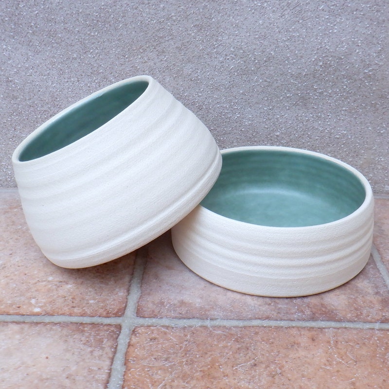 Hand Thrown Pet Bowls - Etsy