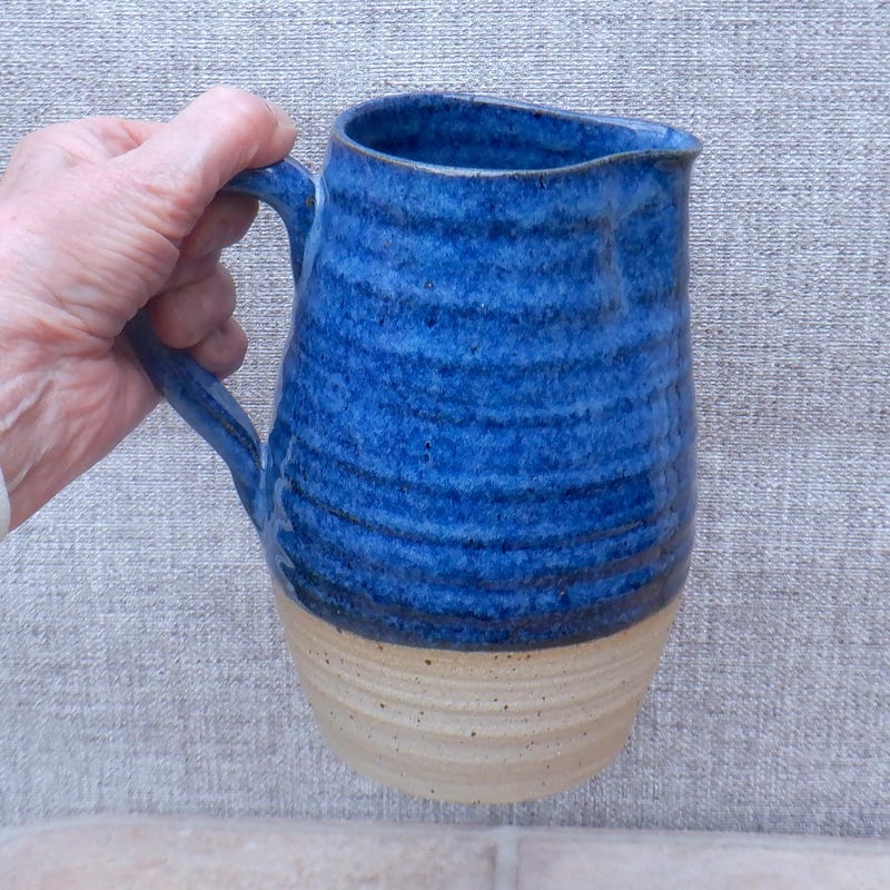 Large Stoneware Milk Jug - Etsy UK