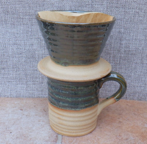 Coffee Dripper Coffee Pourover Hand Thrown Coffee Mug - Etsy