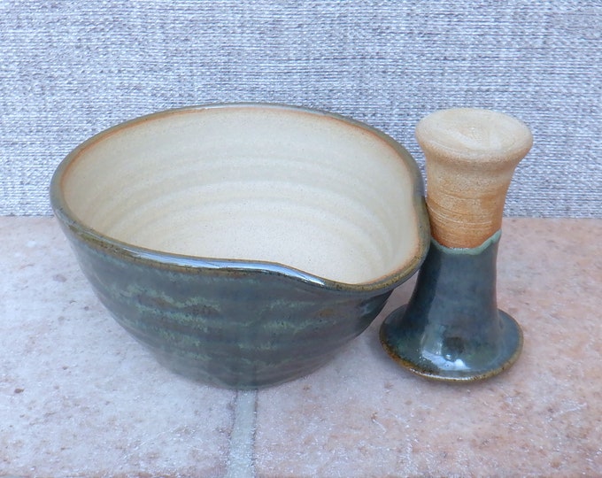 Pestle and Mortar Spice and Herb Grinder Stoneware Hand - Etsy UK