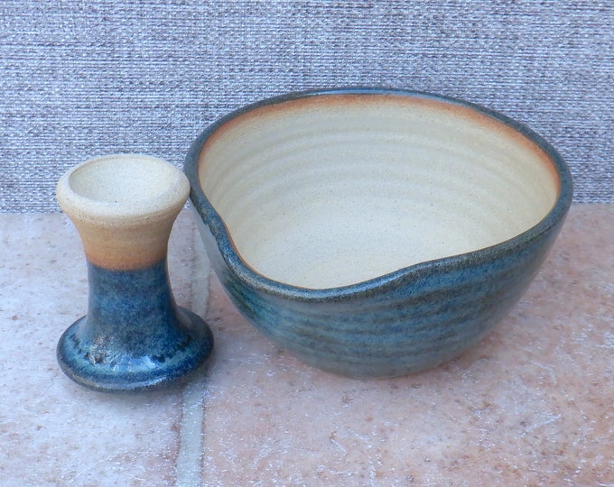 Pestle and Mortar Spice and Herb Grinder Stoneware Hand - Etsy UK