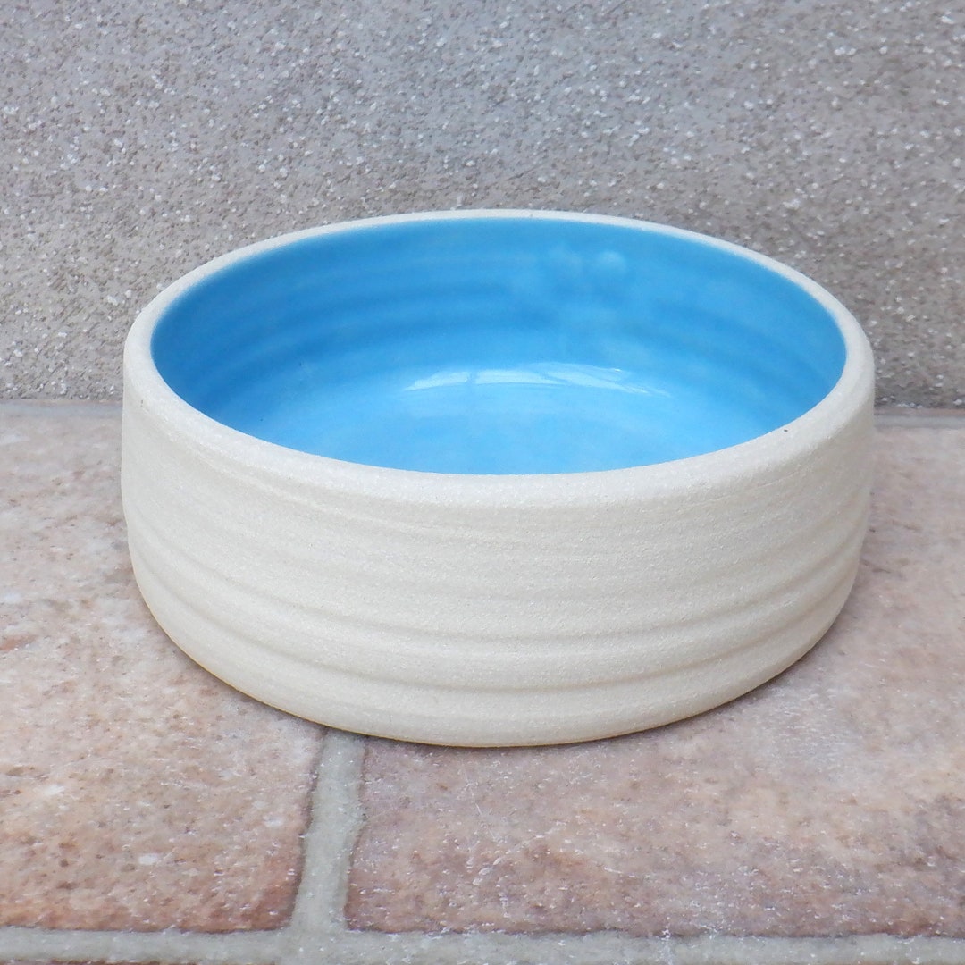 Custom Extra Large Dog Feeding Bowl Wheelthrown Stoneware - Etsy