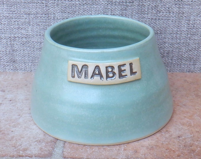 Long Ear Dog Bowl Spaniel Bowl mess Free Dog Water Bowl aqua Turquoise ...