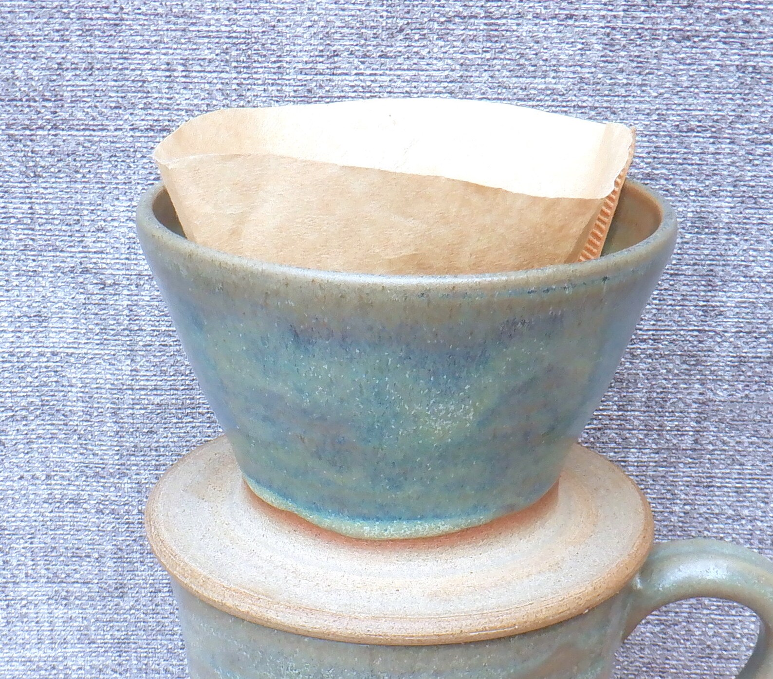 Coffee Filter Holder Dripper Pour Over Hand Thrown Stoneware - Etsy