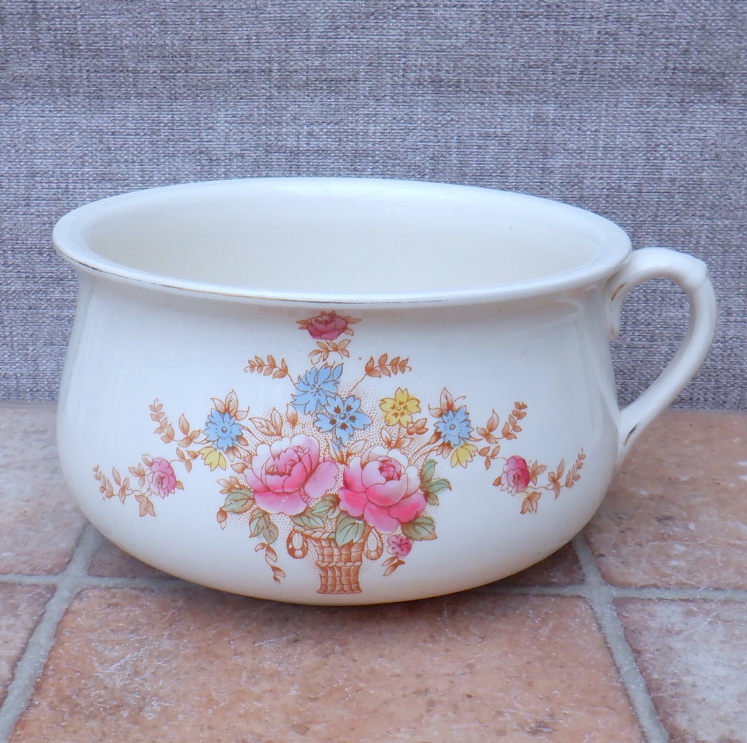 Large Chamber Pot potty Crown Devon S Fielding Antique Vintage From ...