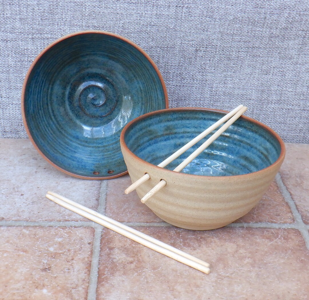 Par de fideos arroz sopa o cereal para servir rueda tirada - Etsy España