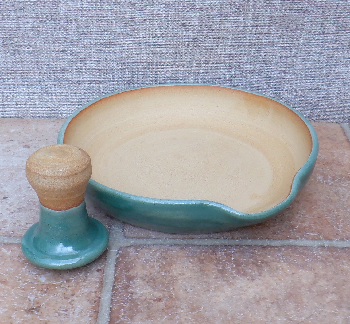 Pestle and Mortar Spice and Herb Grinder Stoneware Hand - Etsy UK