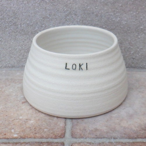 Personalised Spaniel Bowl Handmade Ceramic Water Food Bowl | Etsy UK