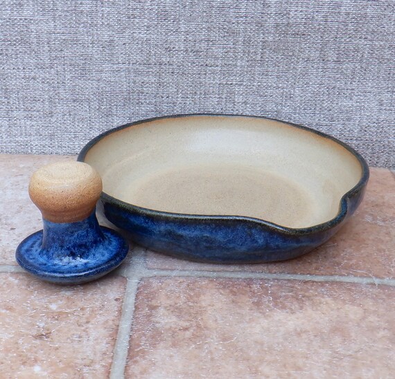 Pestle and Mortar Spice Grinder Herb Stoneware Pottery - Etsy