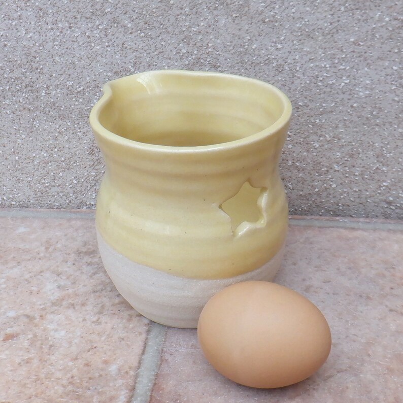 Egg separator jug wheel thrown stoneware ceramic pottery | Etsy