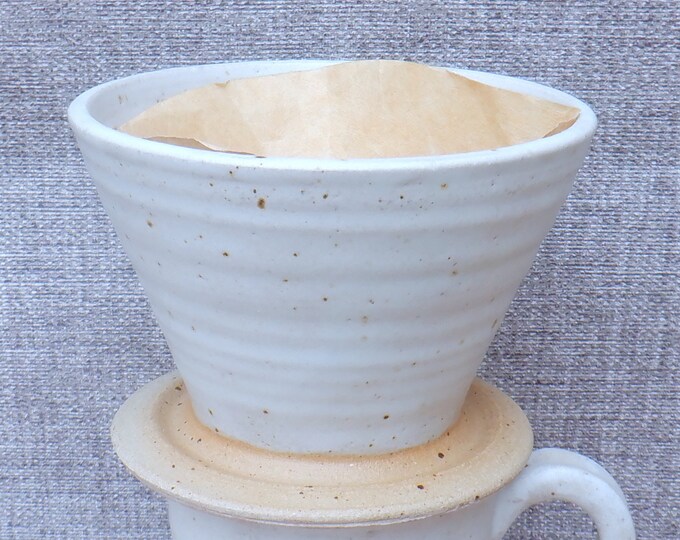 Coffee Filter Holder Dripper Pourover Hand Thrown Stoneware Pour Over ...