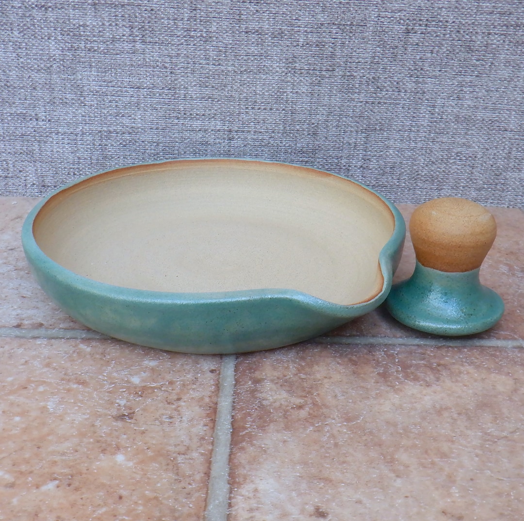 Pestle and Mortar Spice and Herb Grinder Stoneware Hand - Etsy UK
