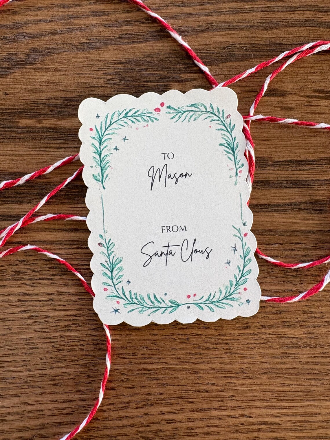 Editable Christmas Gift Tags Template | Printable Canva DIY (instant ...