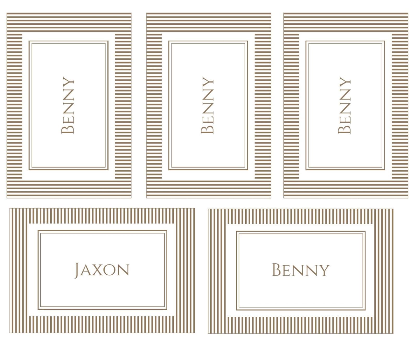 Editable Name Tags Template | Printable Table Placement Tags | DIY ...