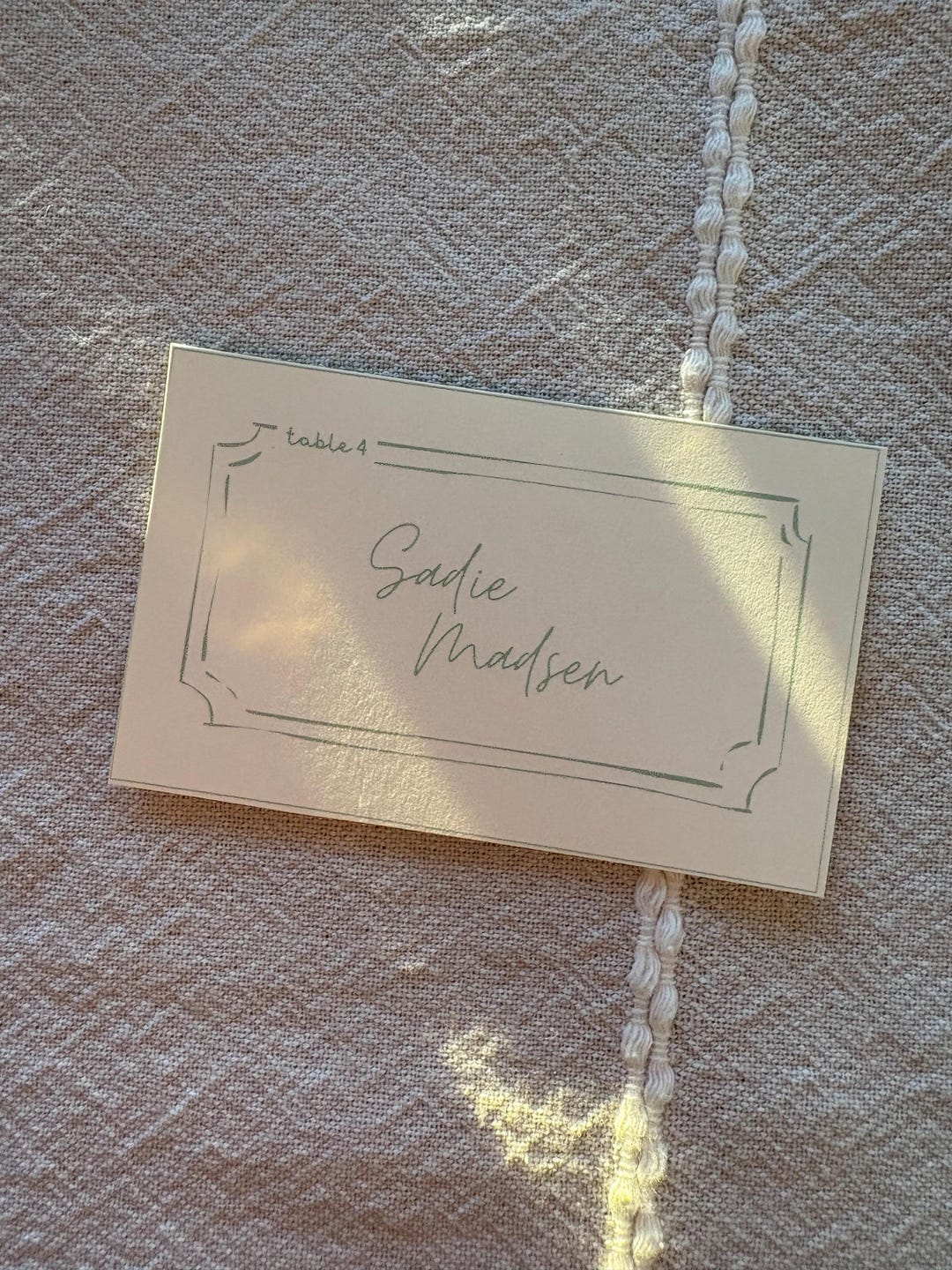 Editable Place Cards Template | Hand Drawn, DIY Canva (instant Download ...