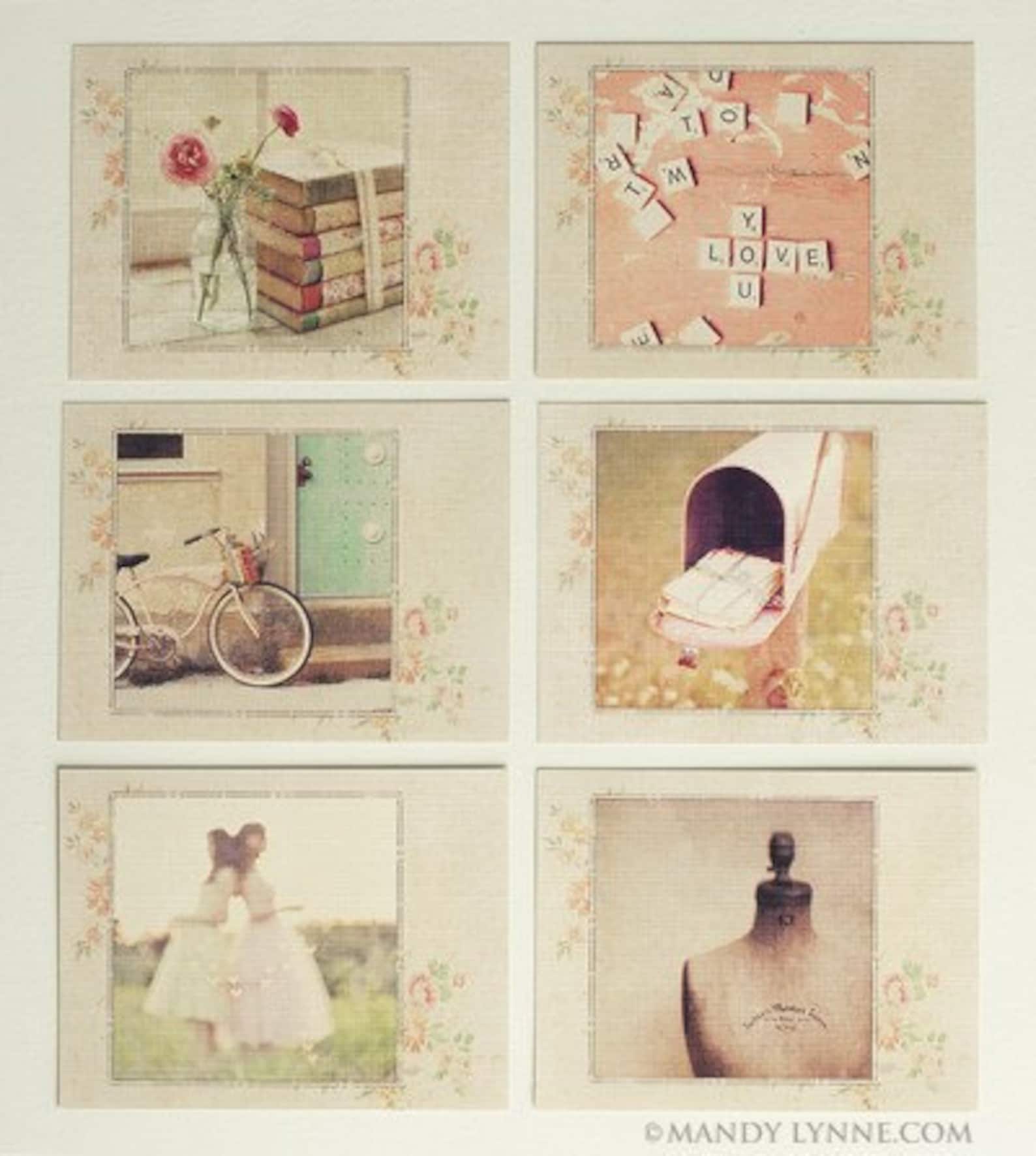 Nostalgia Pink Postcards - Gift Set of 6 - Etsy