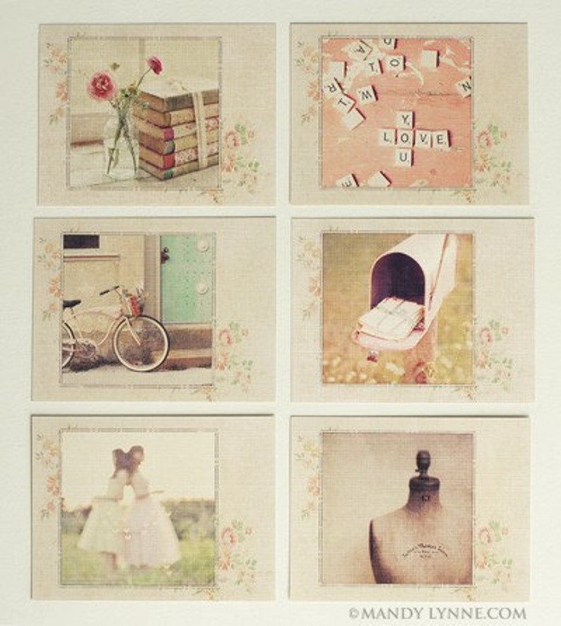 Nostalgia Pink Postcards - Gift Set of 6 - Etsy