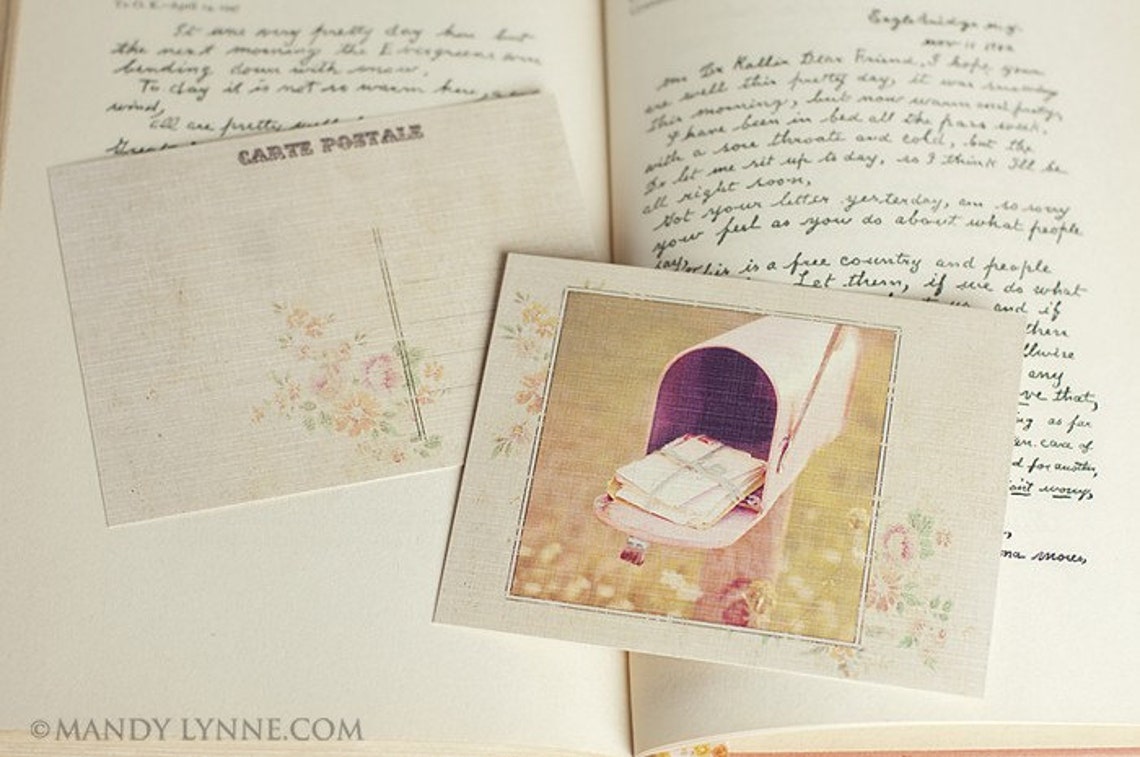 Nostalgia Pink Postcards - Gift Set of 6 - Etsy