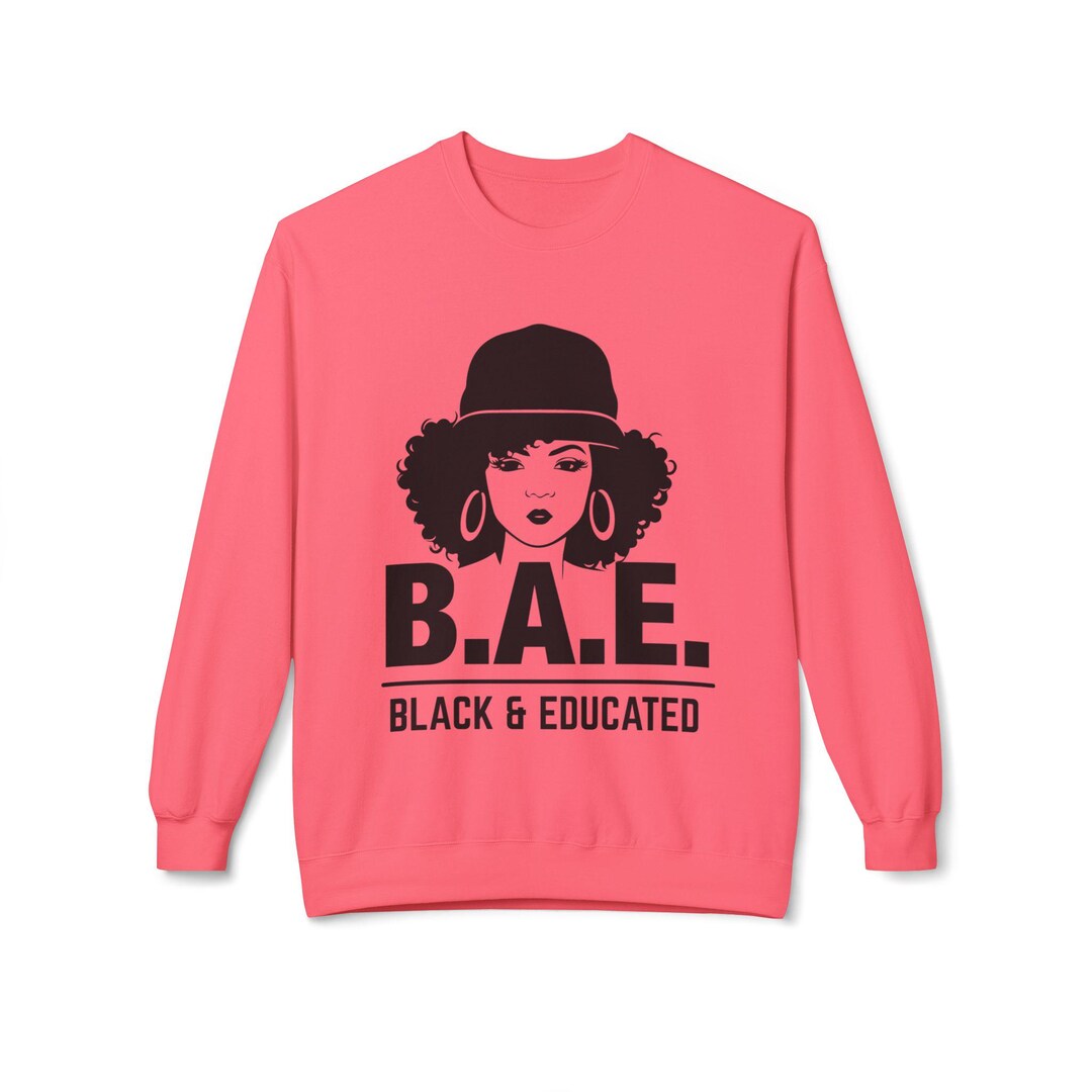 Black Queen Cap Sweatshirt, Black and Educated Sweater, BAE Fleece ...
