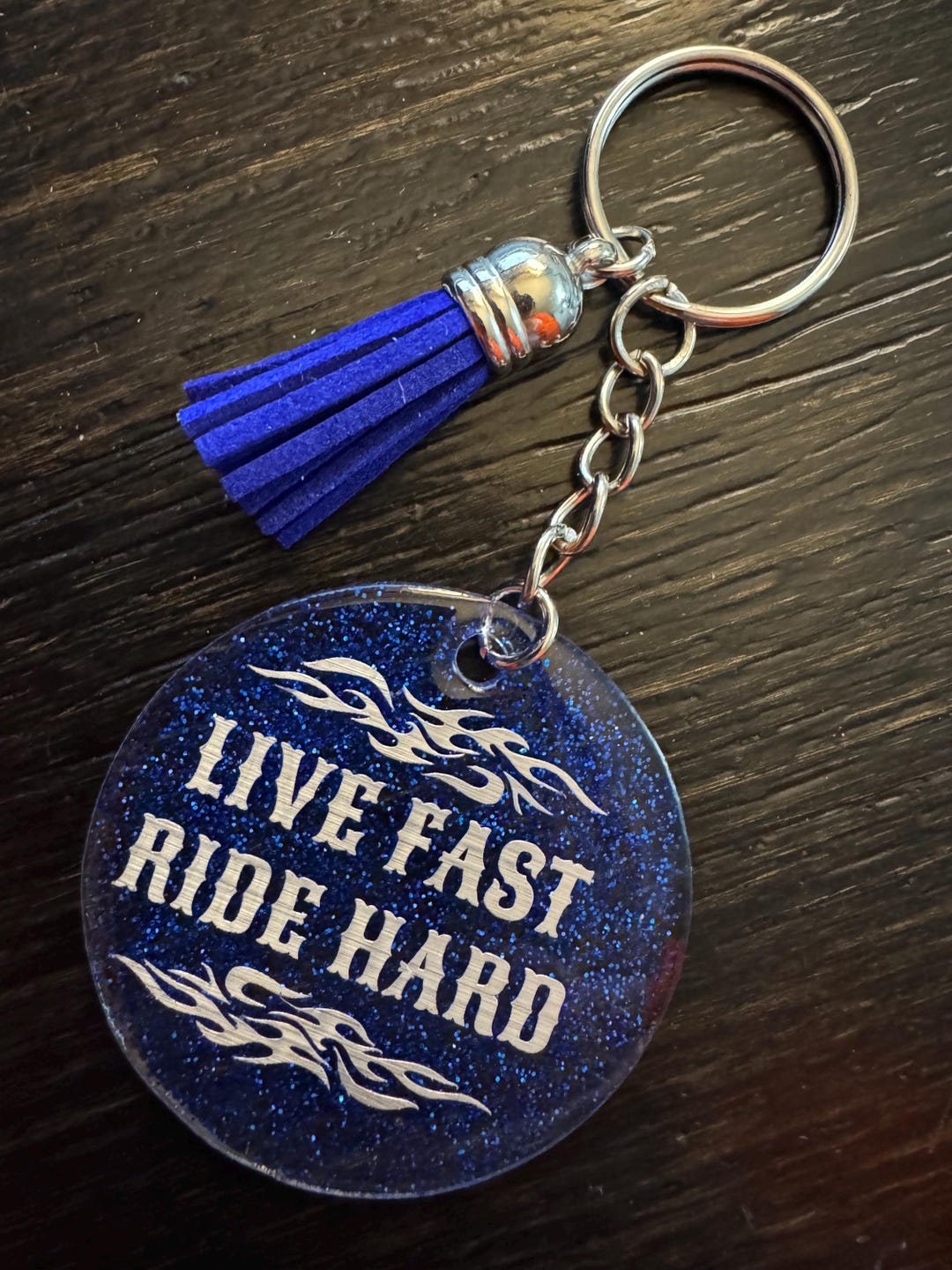 Live Fast Ride Hard Keychain - Etsy