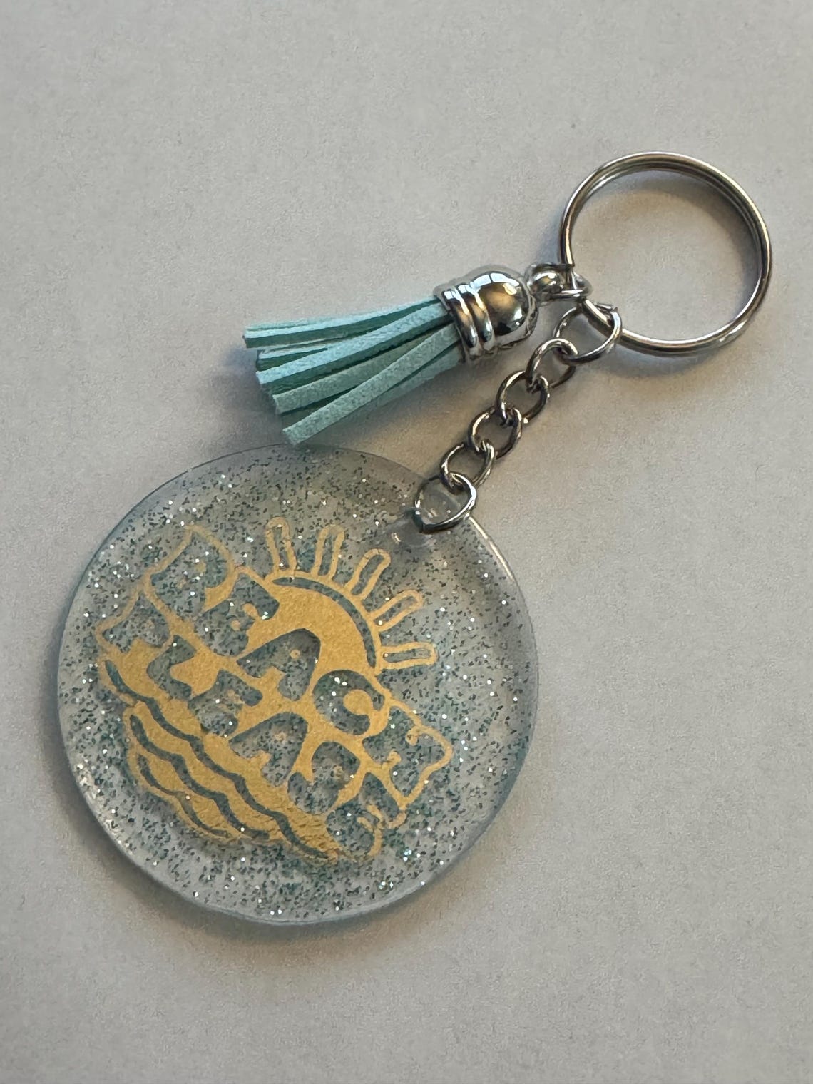Beach Please Keychain - Etsy