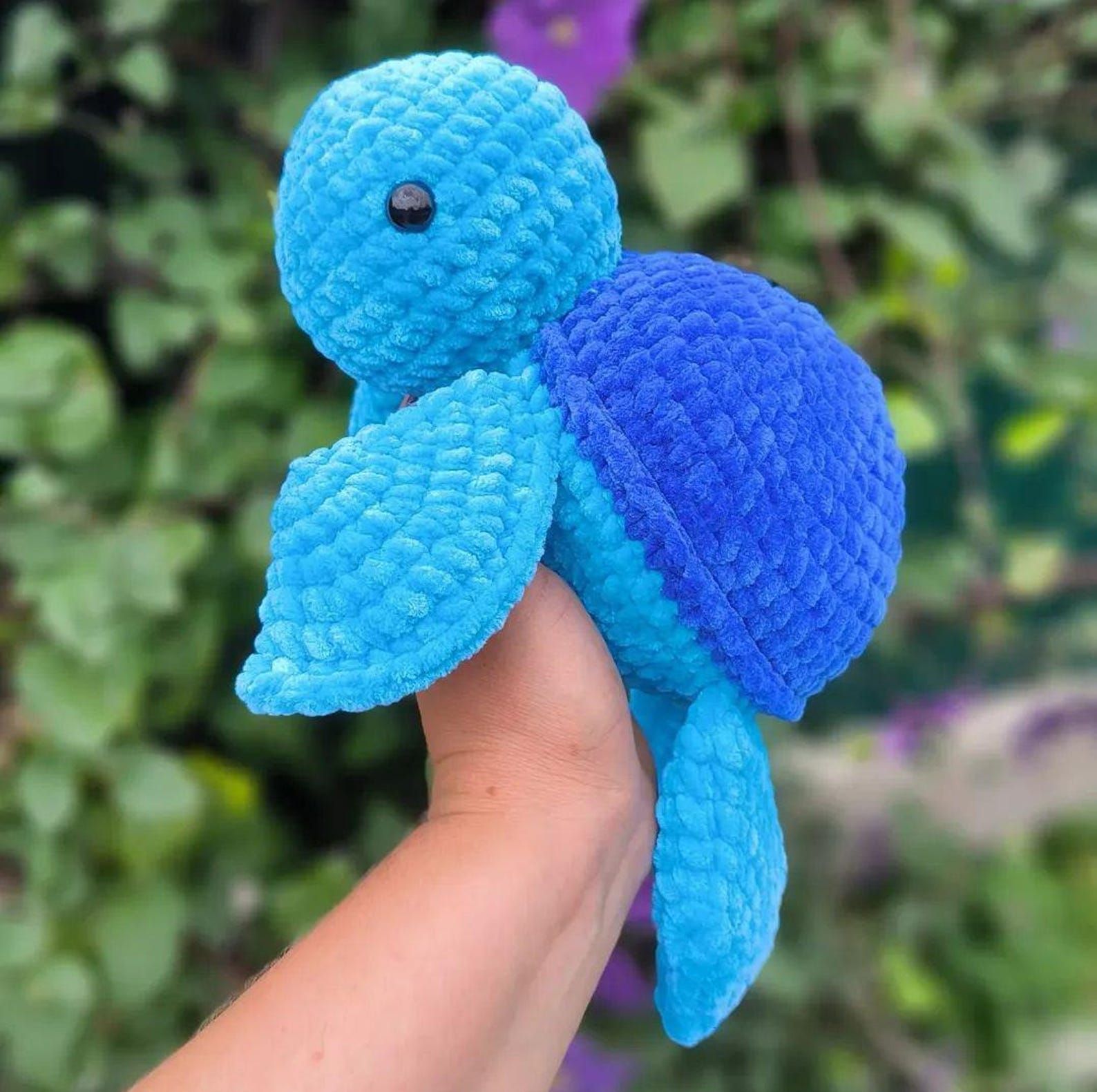 Cute Crochet Turtle Plushie Toy, Amigurumi Soft Stuffed Animal, Unique ...