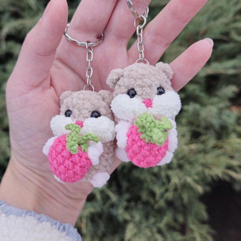 Hamsters Keychain - Etsy