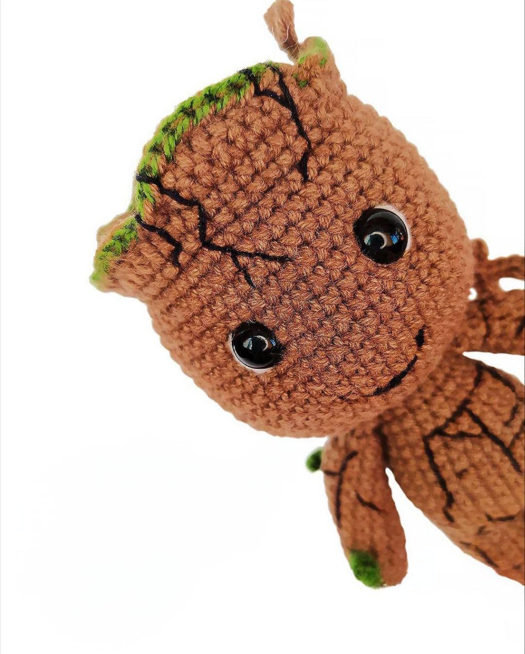 Crochet Baby Treeman Amigurumi, Handmade Groot Toy, Groot Miniature ...