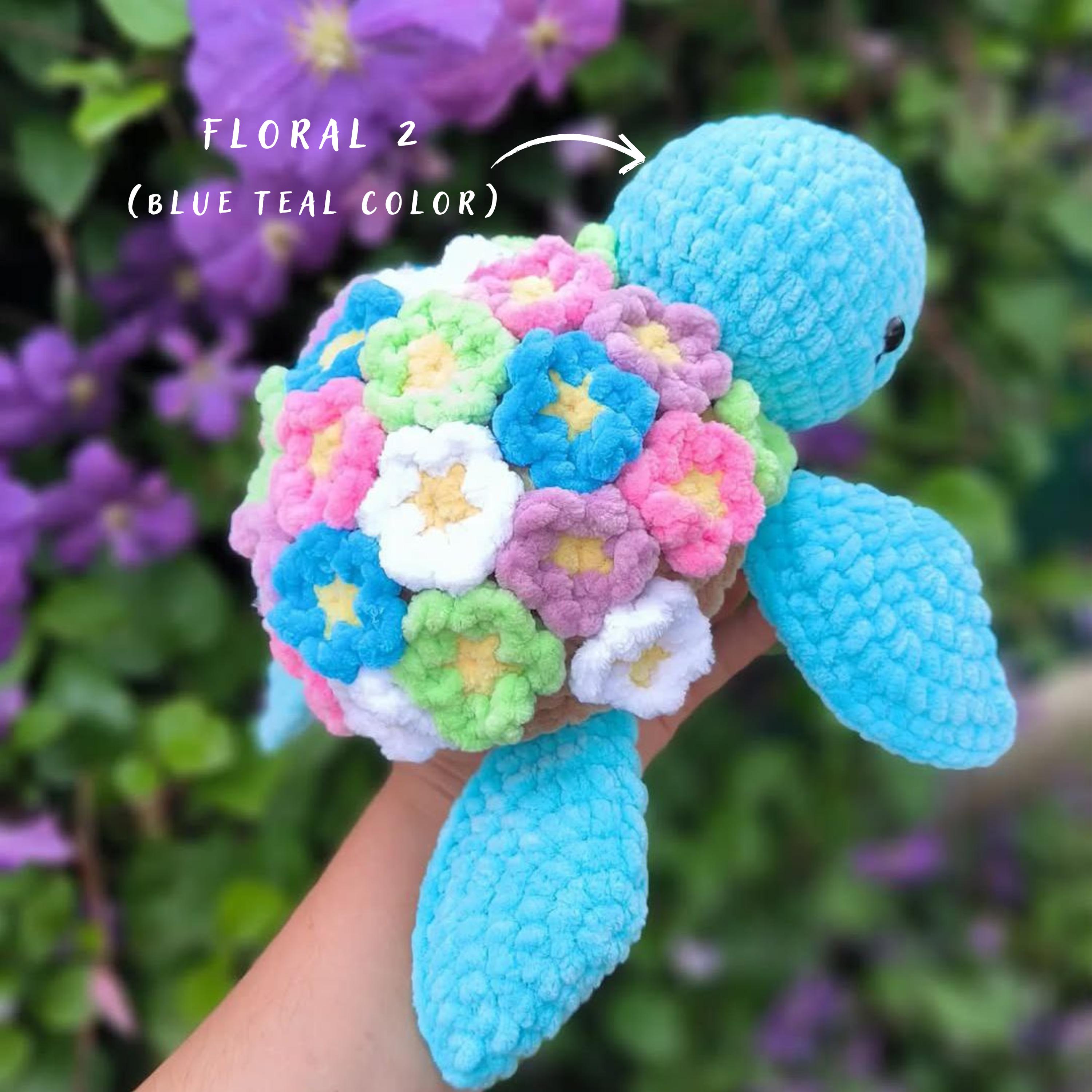 Cute Crochet Turtle Plushie Toy, Amigurumi Soft Stuffed Animal, Unique ...