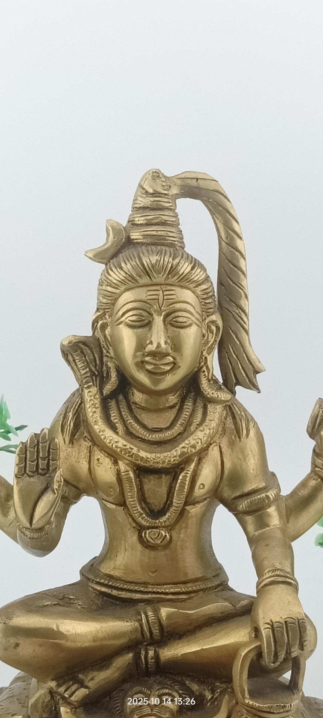 Hand-polished Brass Shiva Mahadev Statue for Home Office Decor ...