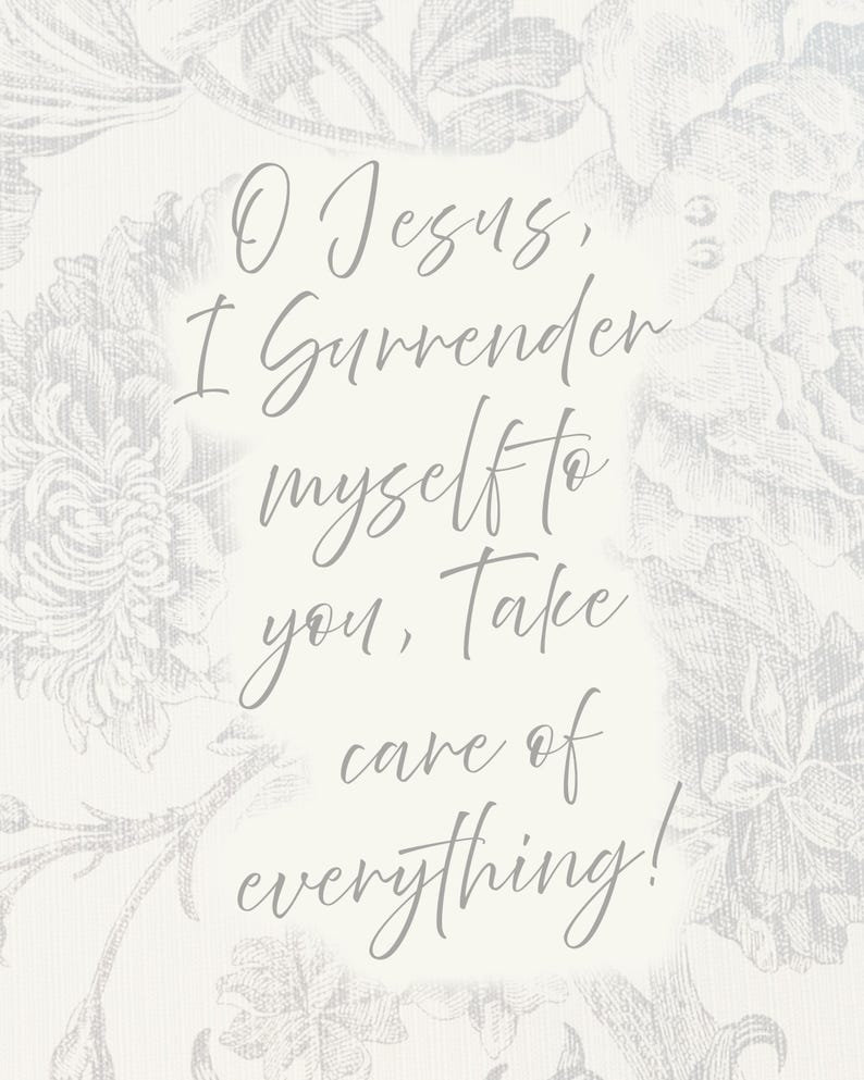 Surrender Novena Prayer Art - Etsy