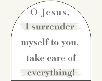 Surrender Novena Prayer Digital Download, Catholic Print, Christian ...