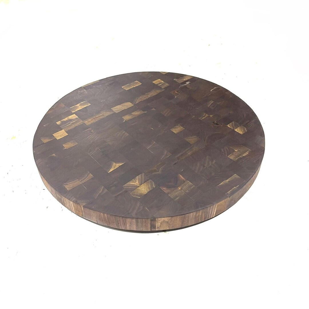 Round End Grain Cutting Board 22 Inch Diameter and 1.5 Thick - Etsy