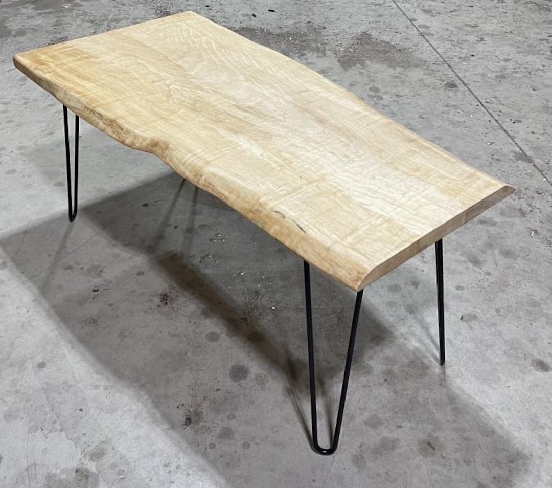 One of a Kind Curly Maple Table. the Grain on This Table Truly is a ...