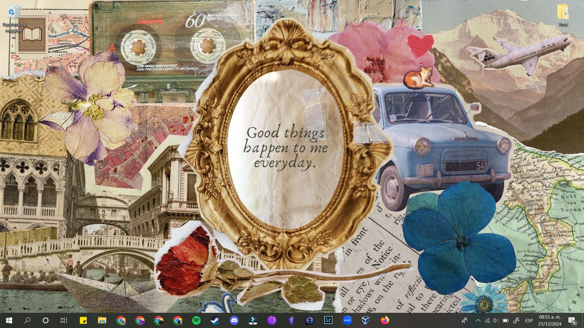 Affirmations Wallpaper | Scrapbook Style | 18 Affirmations - Etsy