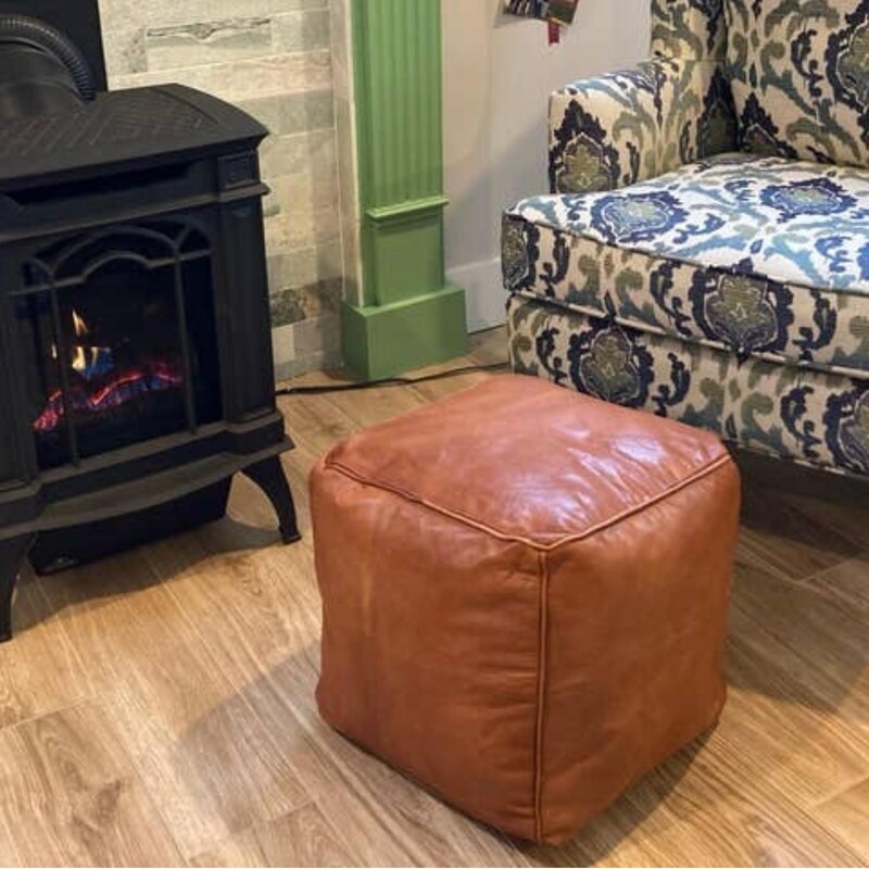 Blue Pouf - Etsy