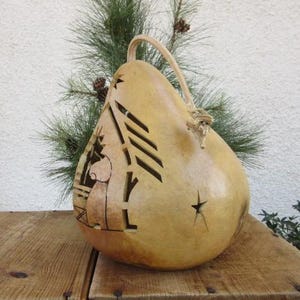 Christmas Gourd Nativity Winter Holiday Primitive Decoration - Etsy
