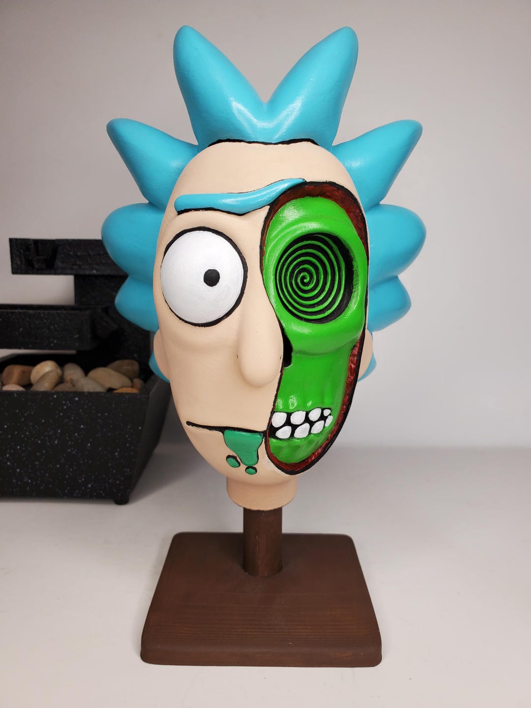 Zombie Rick Bust Sculpture - Etsy