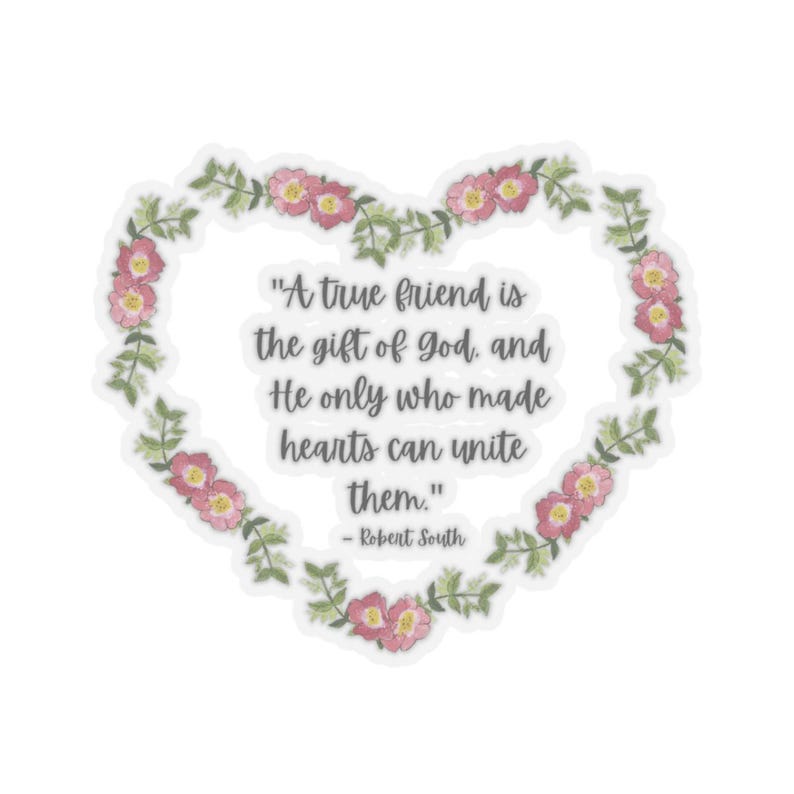 A True Friend is a Gift of God, Religious Stickers, Laptop Decals ...