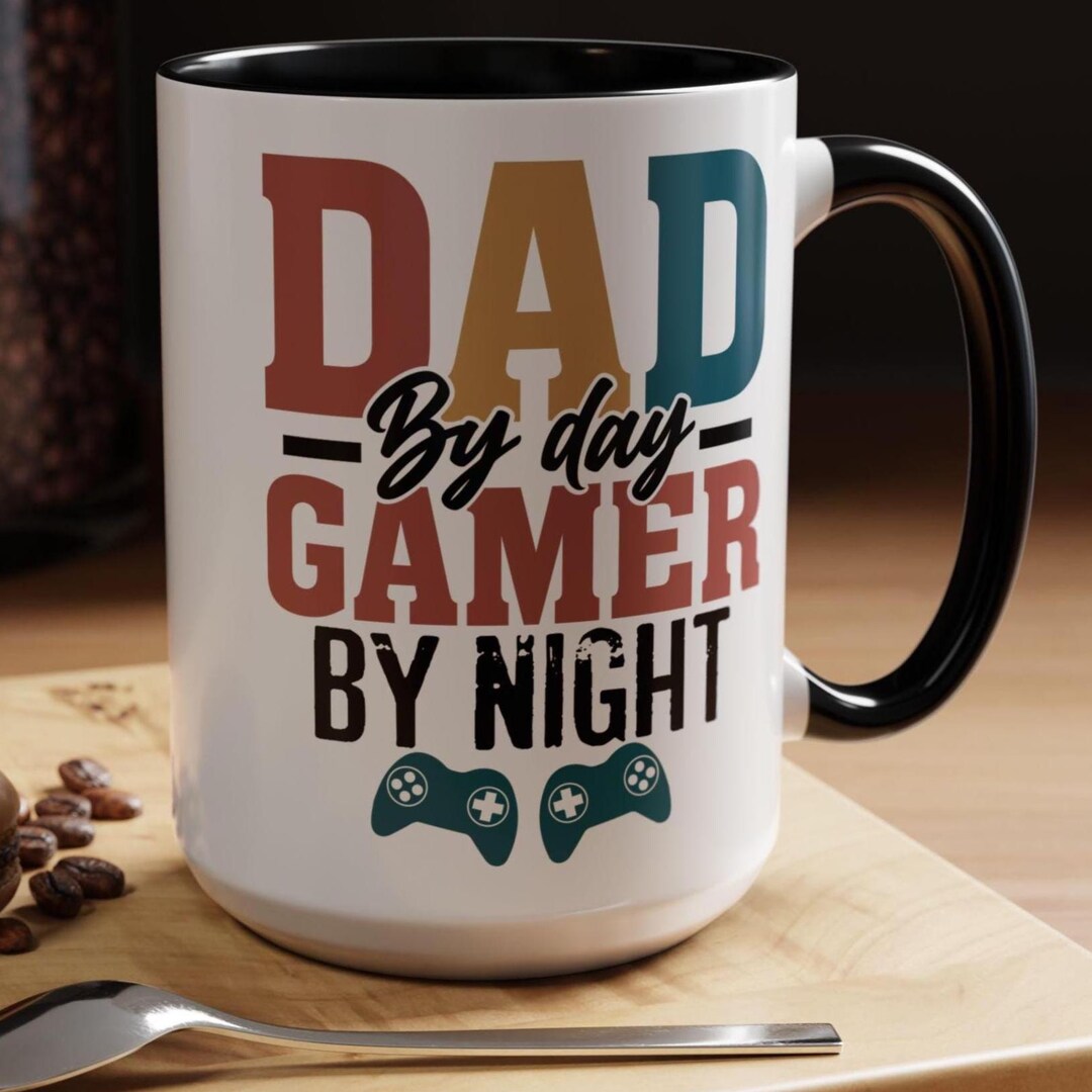 Gamer Dad Coffee Cup, Gaming Father Gift, Video Game Player, Funny Dad ...