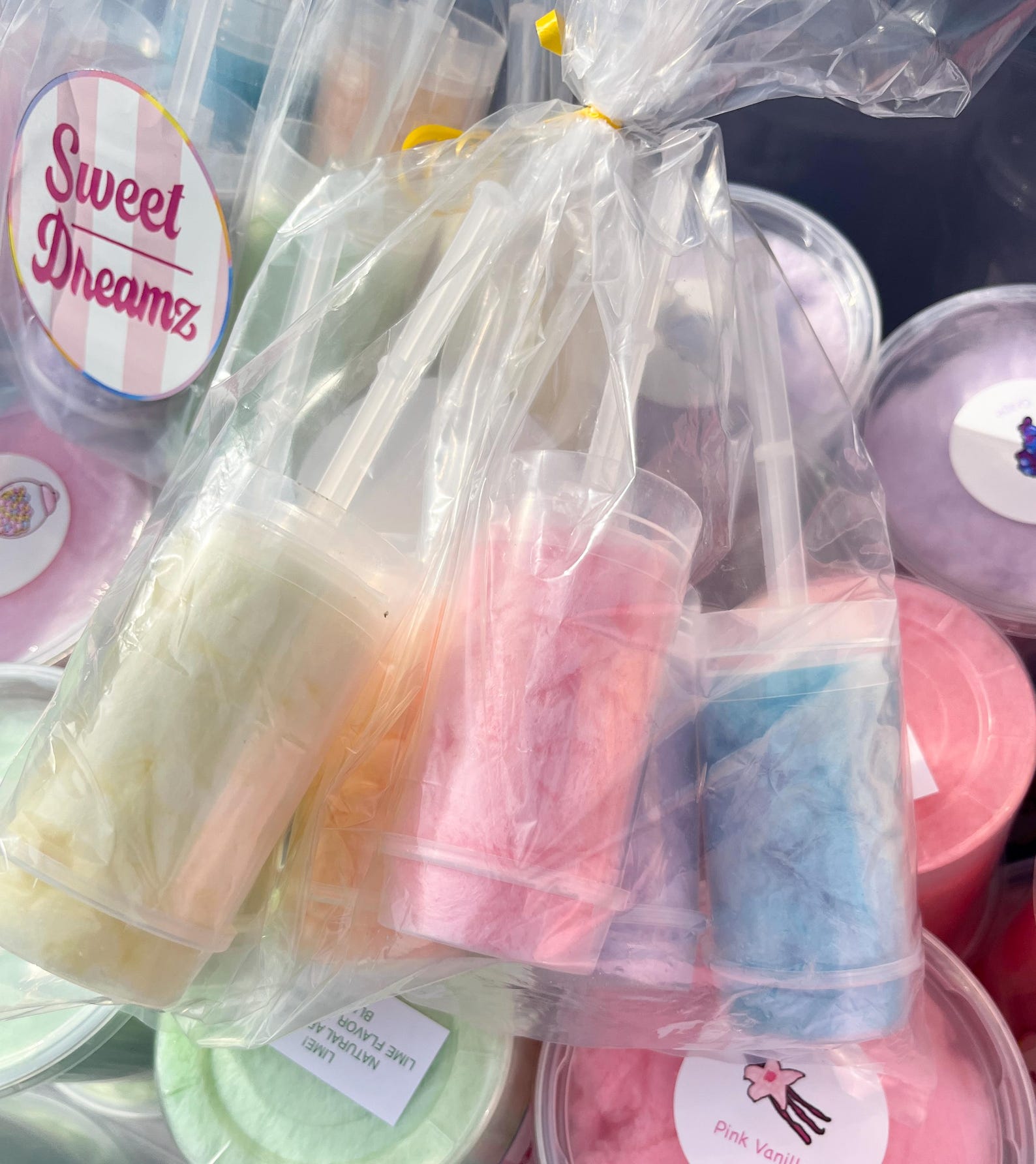 6 Cotton Candy Push Pops Gifts Parties Holidays Birthdays - Etsy