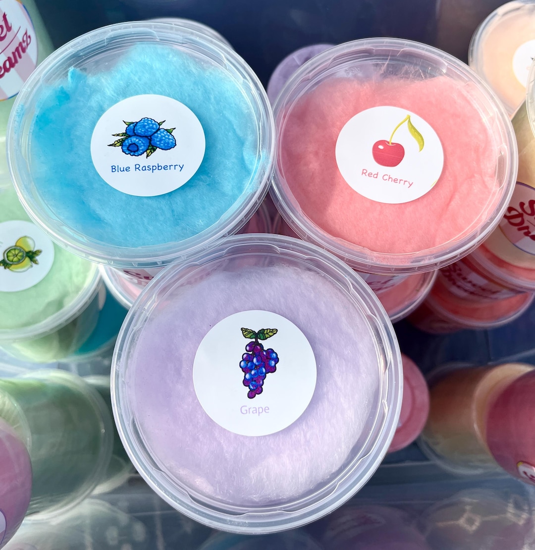 3 Cotton Candy Tubs Parties Gifts Holiday Treats - Etsy