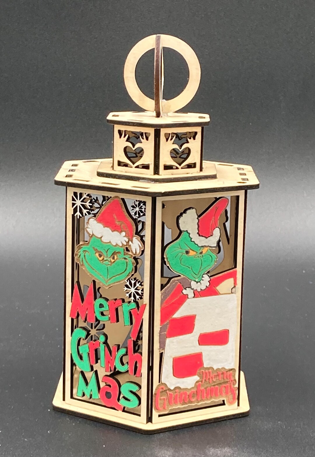 Grinch Lantern - Etsy
