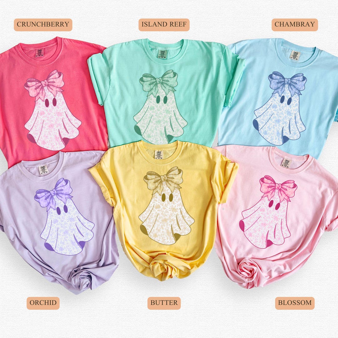 Comfort Colors Toile Ghost Halloween Shirt, Chinoiserie Retro Ghost ...